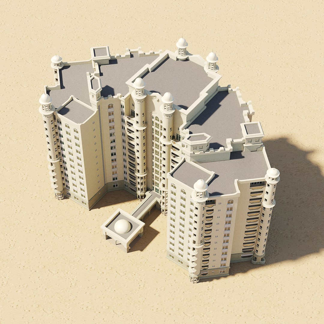 The Palm Jumeirah Building Dubai 3D Model - TurboSquid 1951116