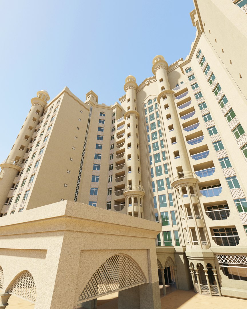 The Palm Jumeirah Building Dubai 3D Model - TurboSquid 1951116