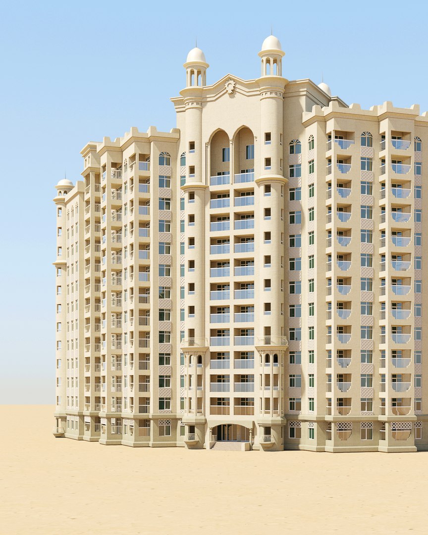 The Palm Jumeirah Building Dubai 3D Model - TurboSquid 1951116