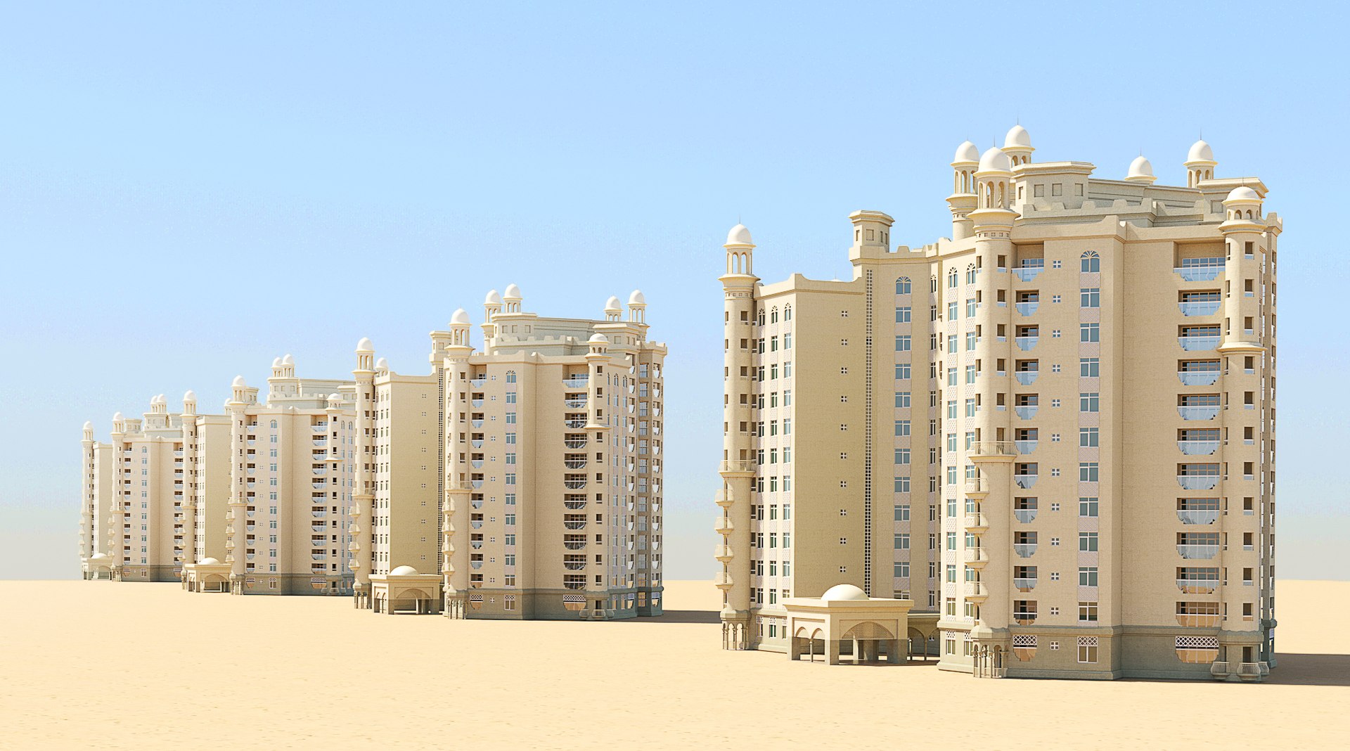 The Palm Jumeirah Building Dubai 3D Model - TurboSquid 1951116