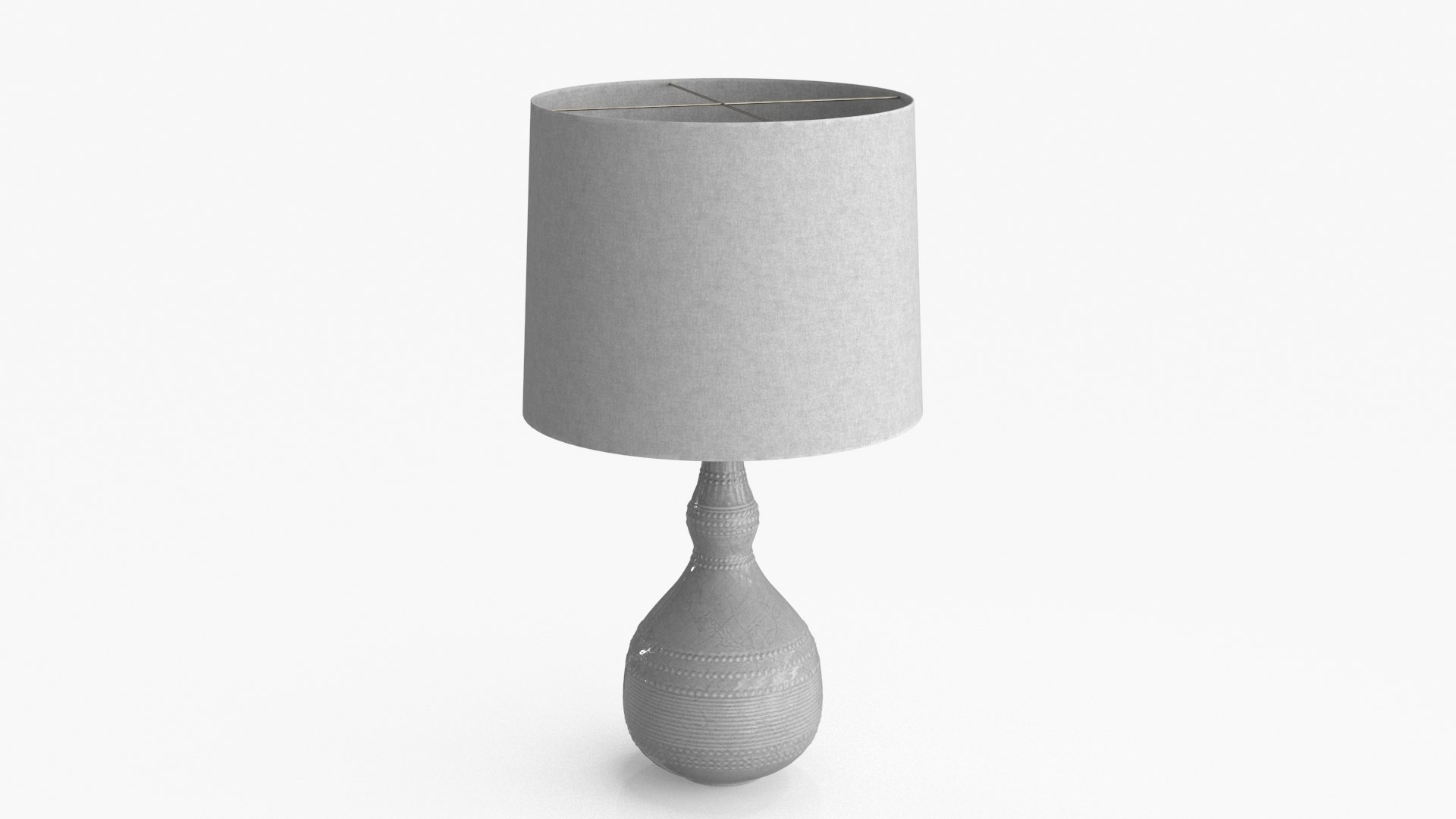 Teardrop Table Lamp White 3D Model - TurboSquid 2348570