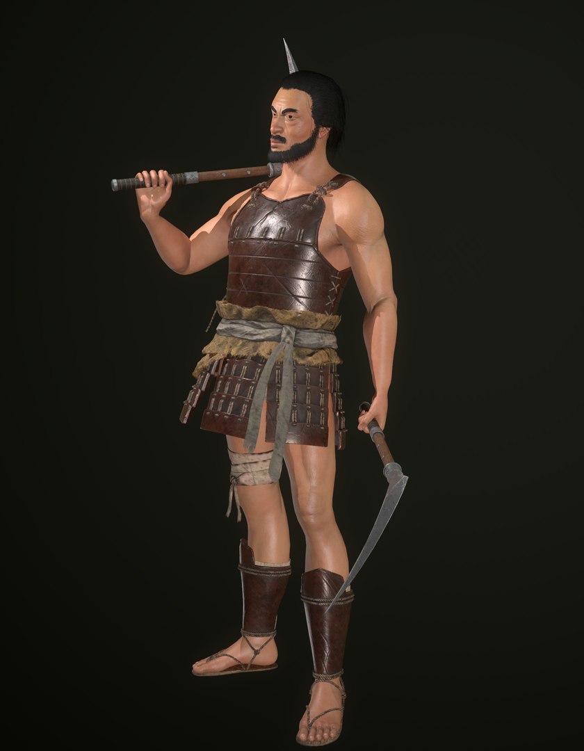 3D Japanese Samurai Bandit - TurboSquid 1853538