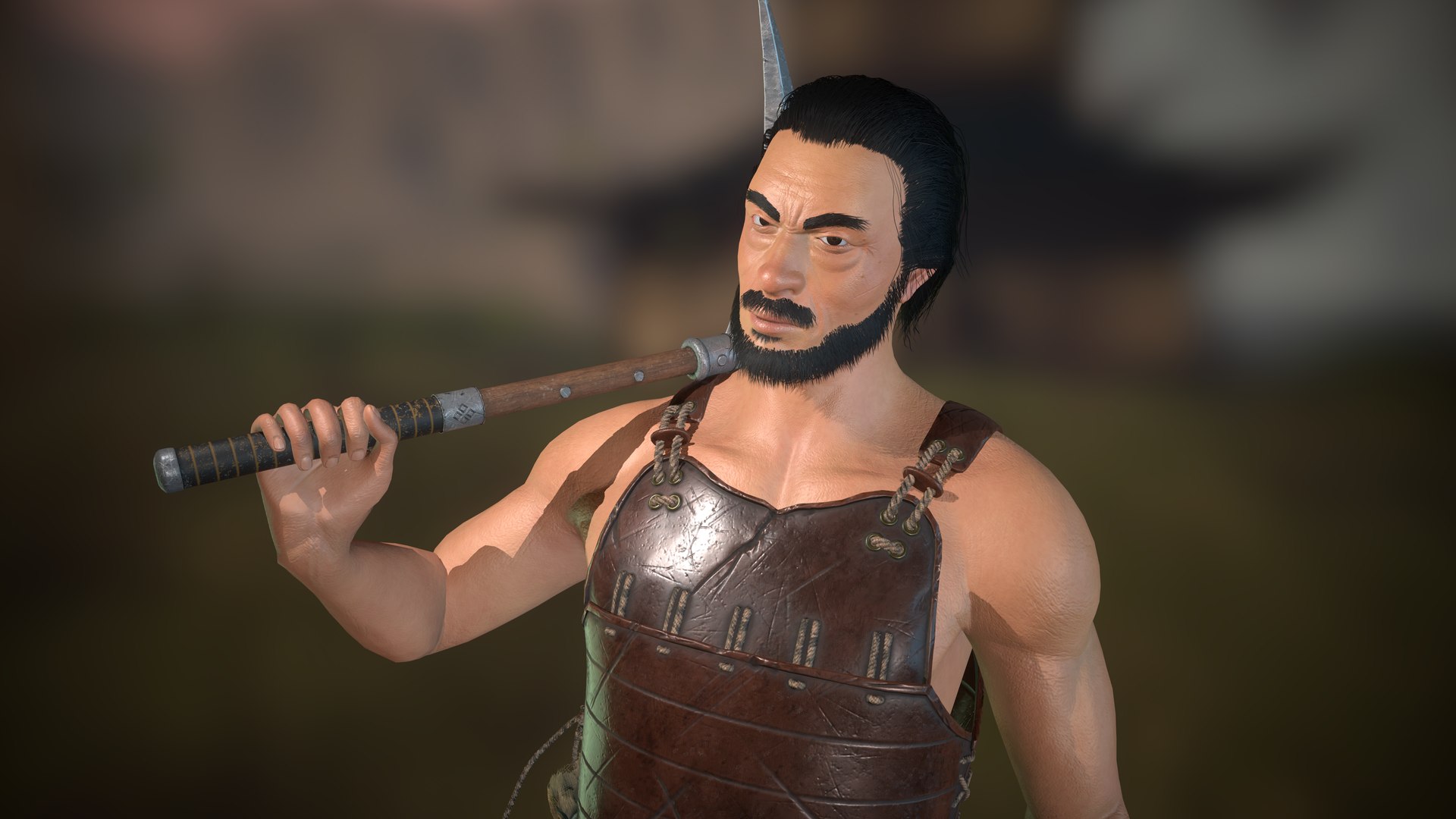 3D Japanese Samurai Bandit - TurboSquid 1853538