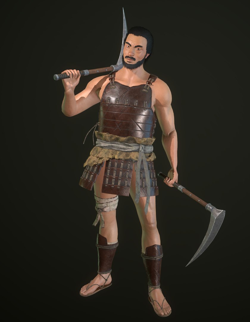 3D Japanese Samurai Bandit - TurboSquid 1853538