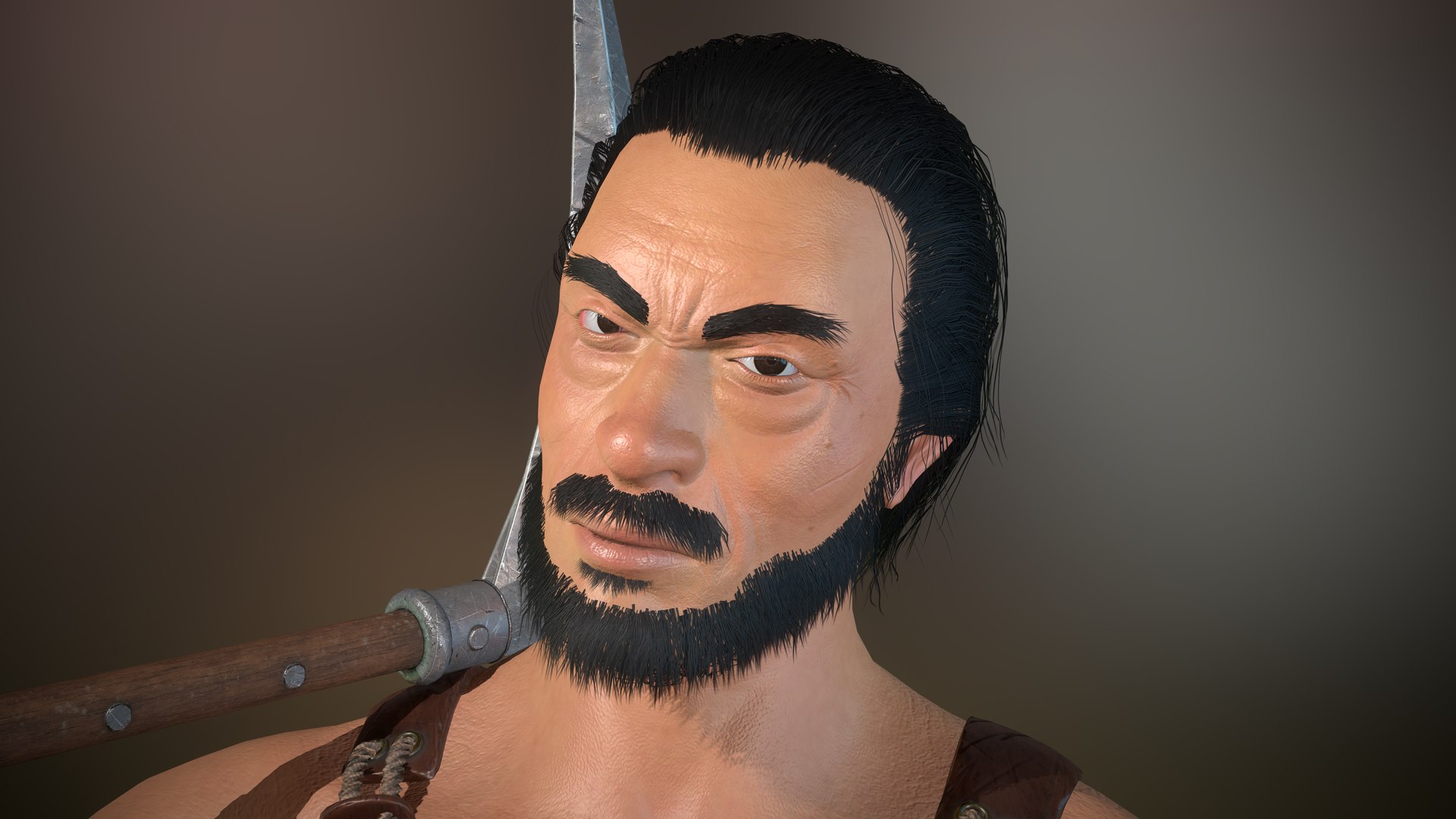 3D Japanese Samurai Bandit - TurboSquid 1853538