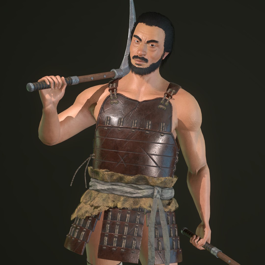 3D Japanese Samurai Bandit - TurboSquid 1853538