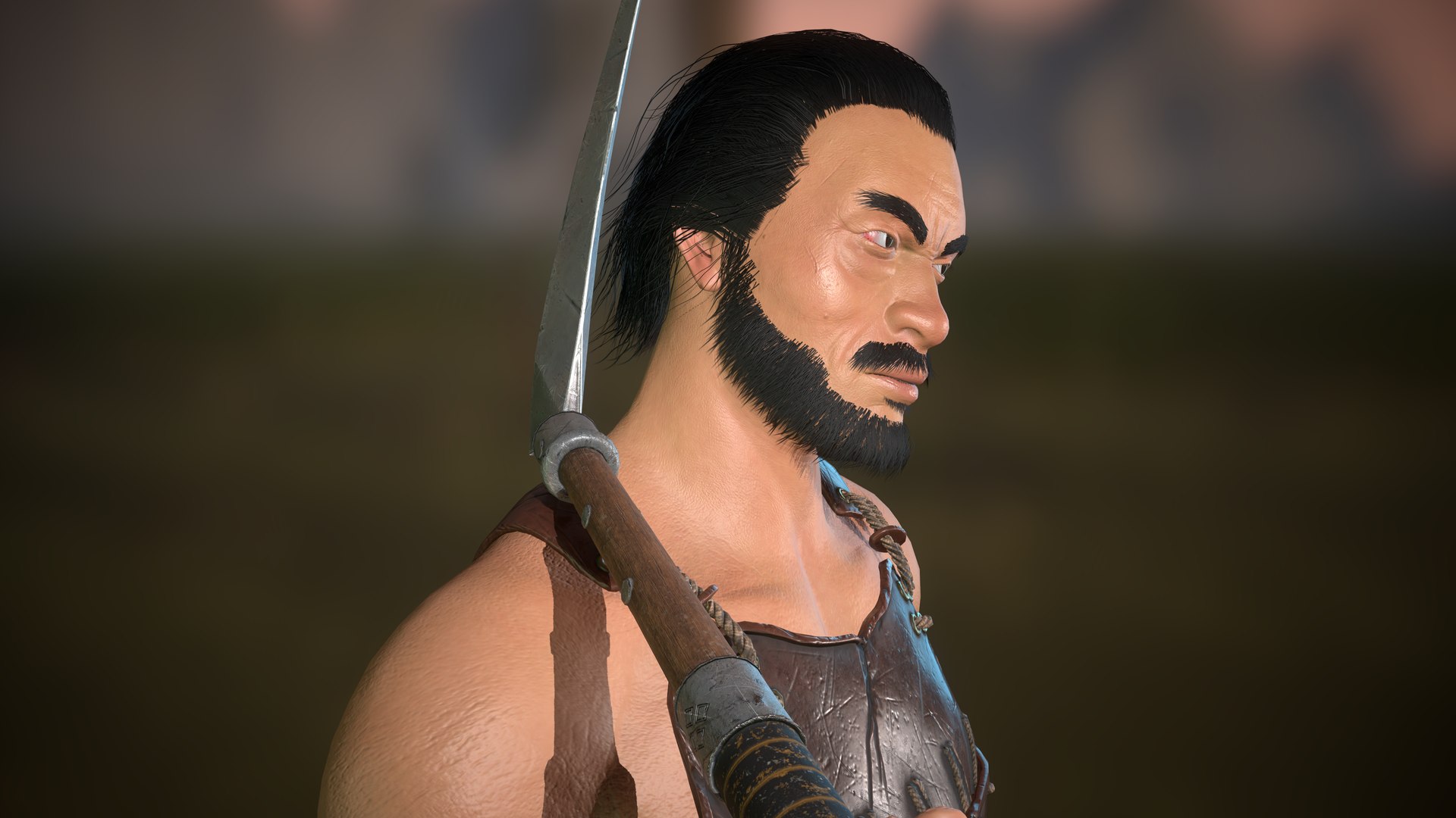 3D Japanese Samurai Bandit - TurboSquid 1853538