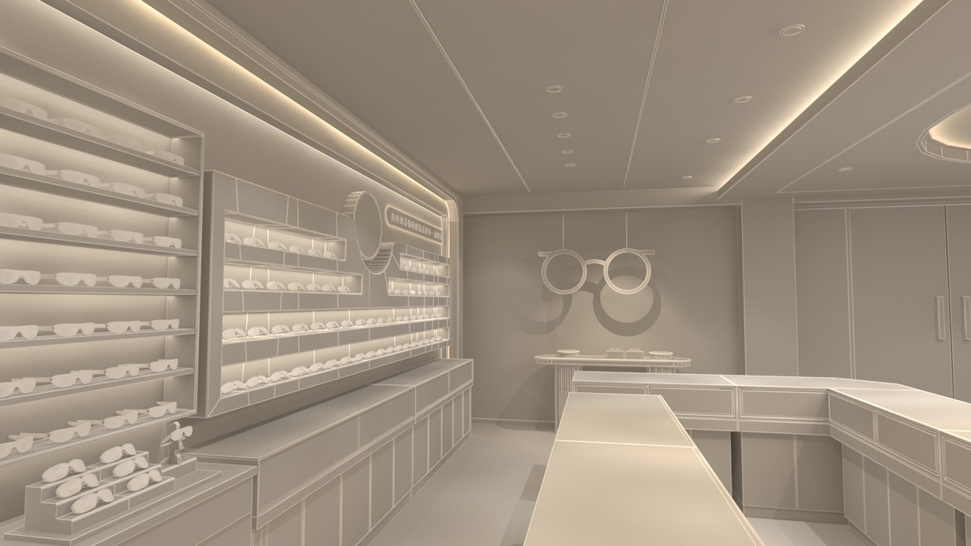 Optical Store Interior 2 3D - TurboSquid 2128990