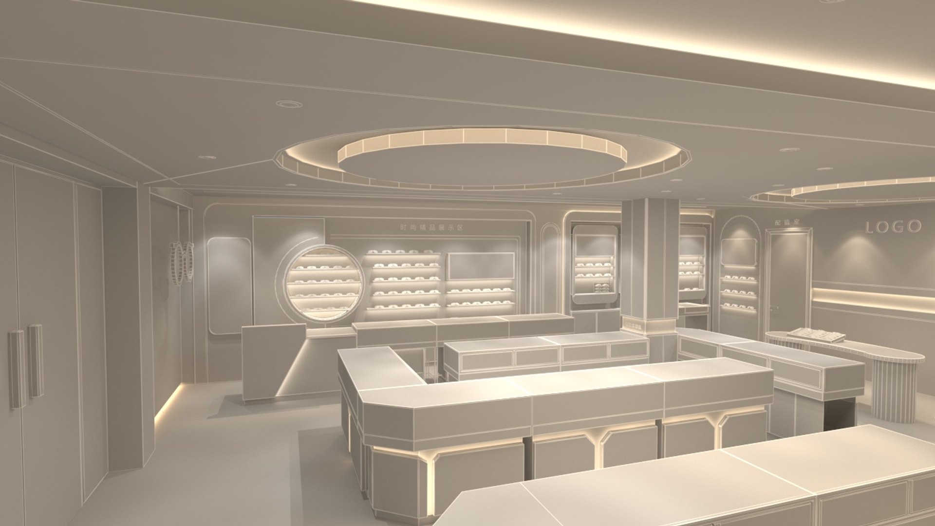 Optical Store Interior 2 3D - TurboSquid 2128990