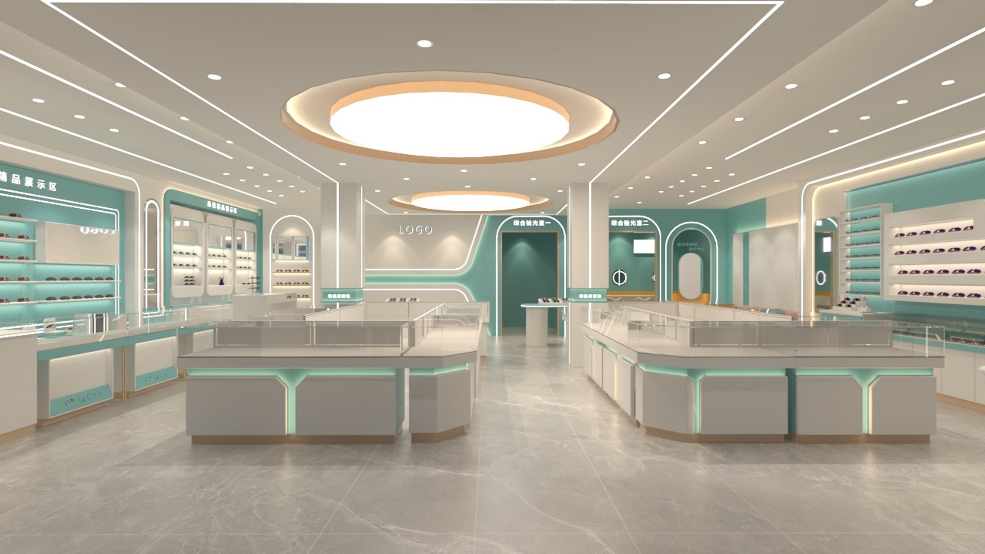 Optical Store Interior 2 3D - TurboSquid 2128990