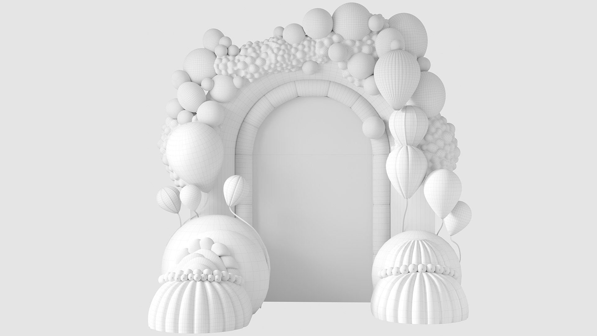 Children Arch For Birthday Celebration Model - TurboSquid 2318505