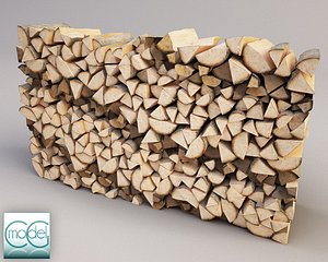 Wood Pile 3d Model