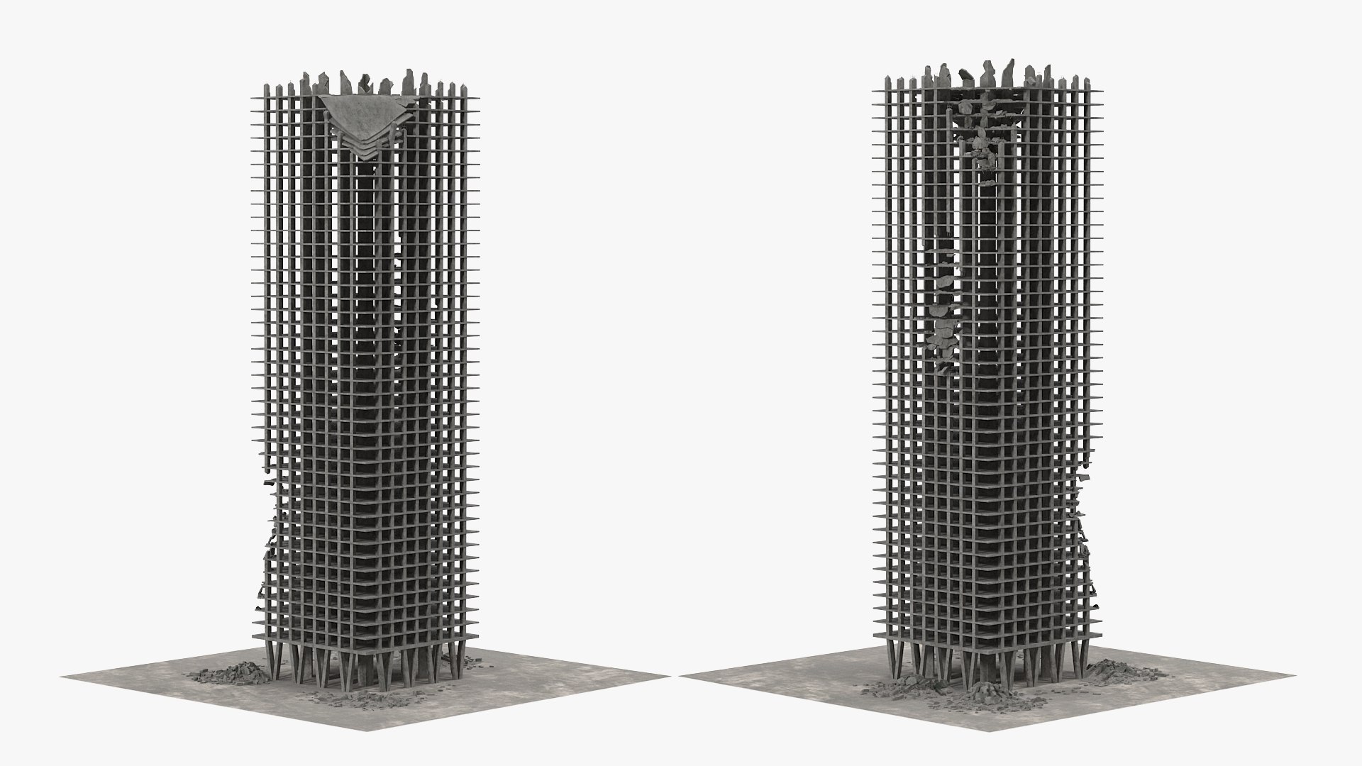 3D Damaged Building Model - TurboSquid 1474073