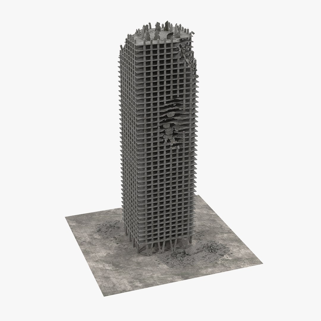 3D Damaged Building Model - TurboSquid 1474073
