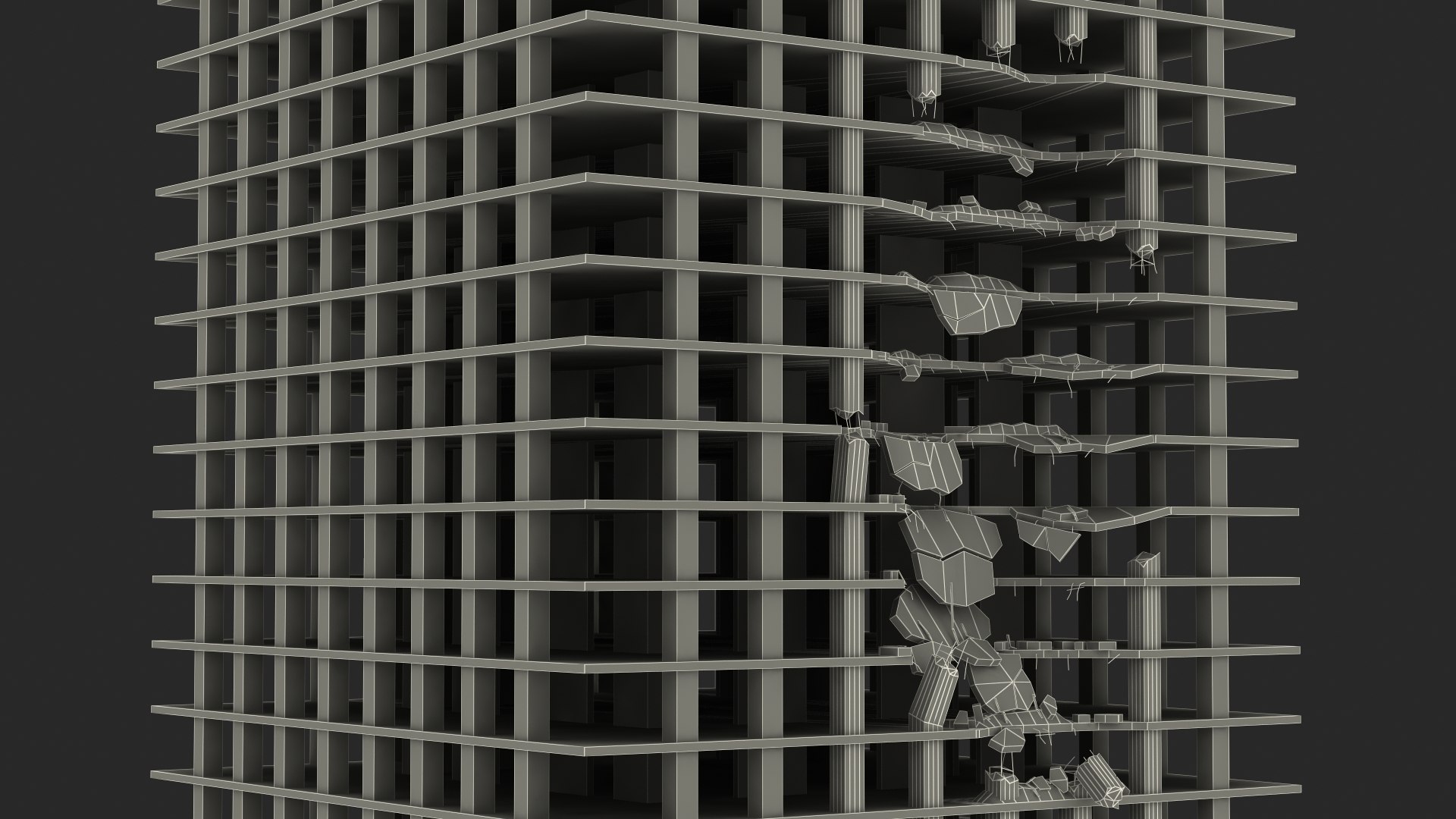 3D Damaged Building Model - TurboSquid 1474073