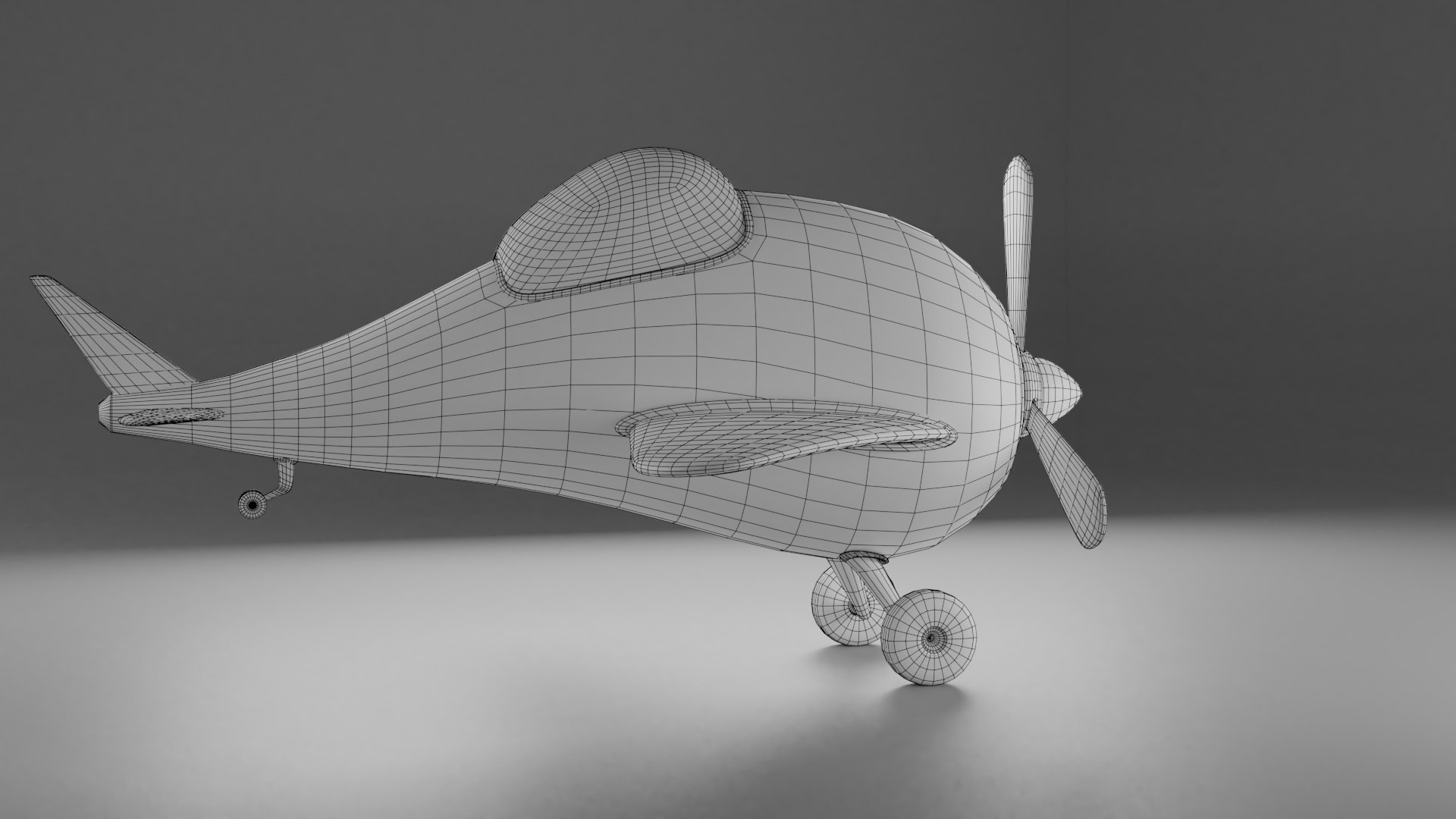 Plane Cartoon 3D Model - TurboSquid 1619276