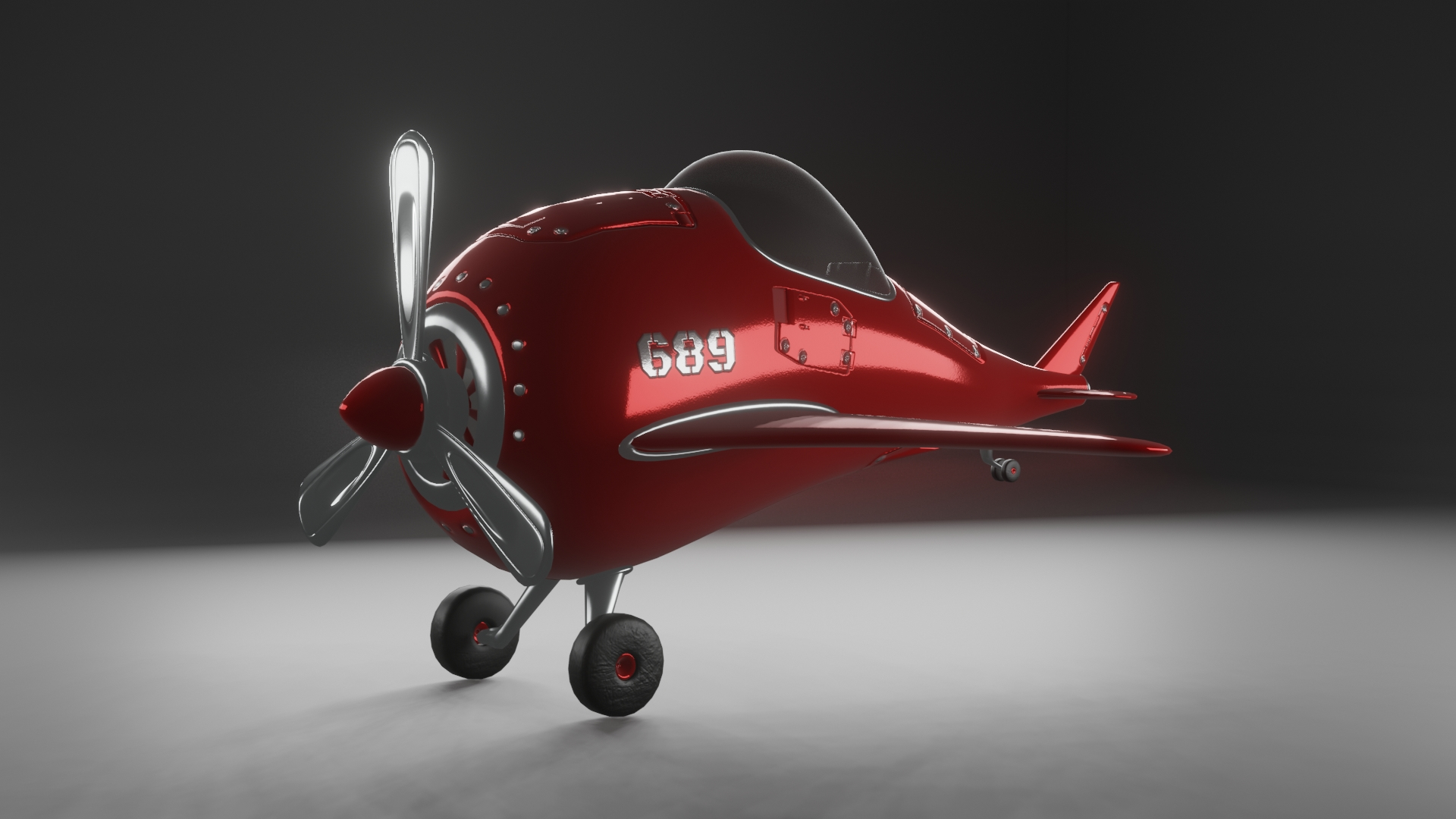 Plane Cartoon 3D Model - TurboSquid 1619276