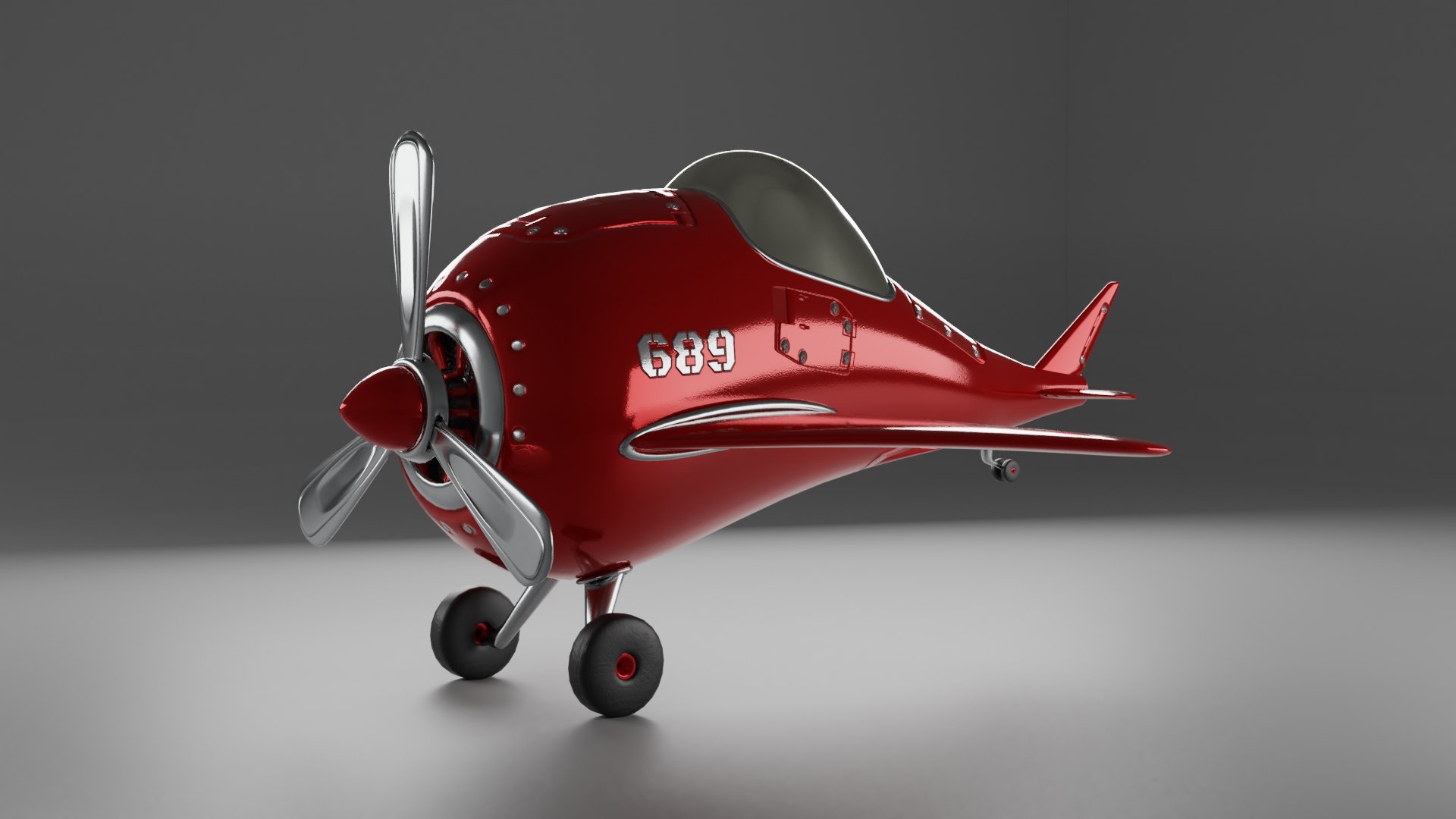 Plane Cartoon 3D Model - TurboSquid 1619276