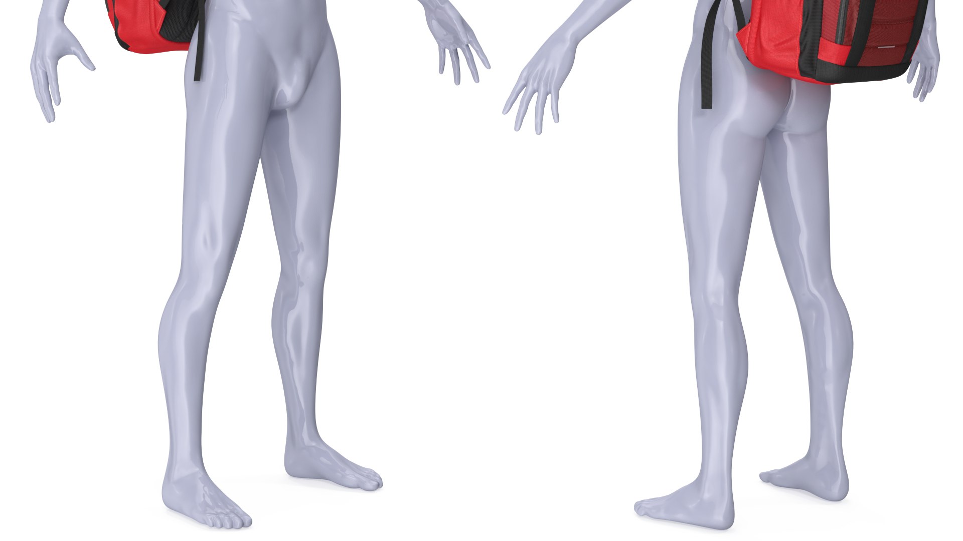 Carrier GSD Backpack Samsonite Red On Mannequin 3D Model - TurboSquid ...