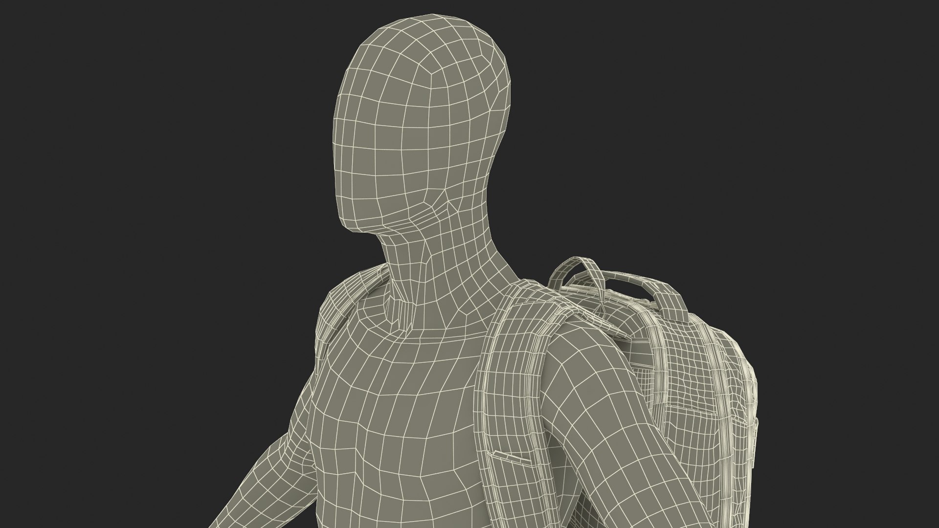 Carrier GSD Backpack Samsonite Red on Mannequin 3D model - TurboSquid ...