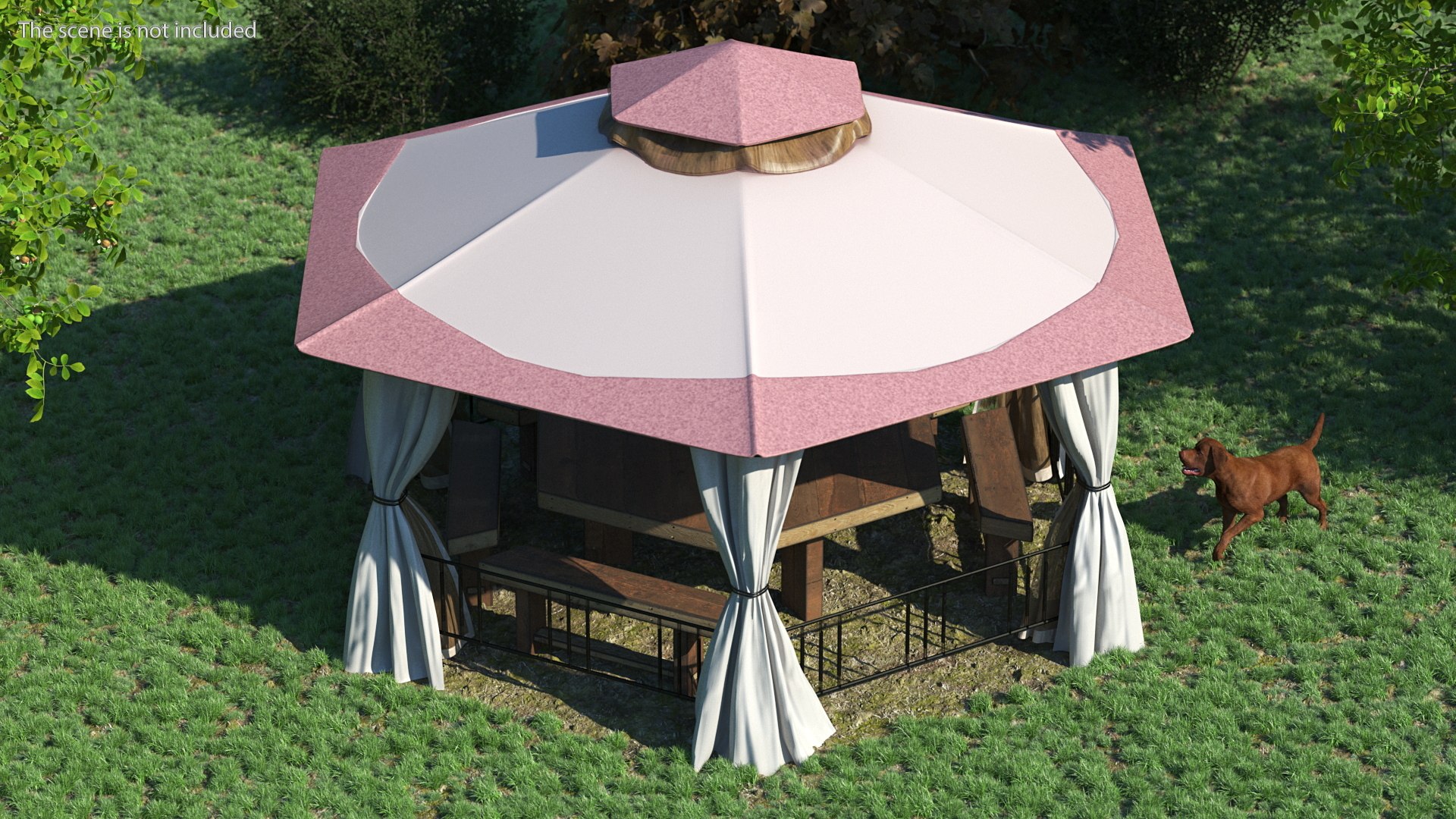 3D Garden Fabric Gazebo Model - TurboSquid 1997412