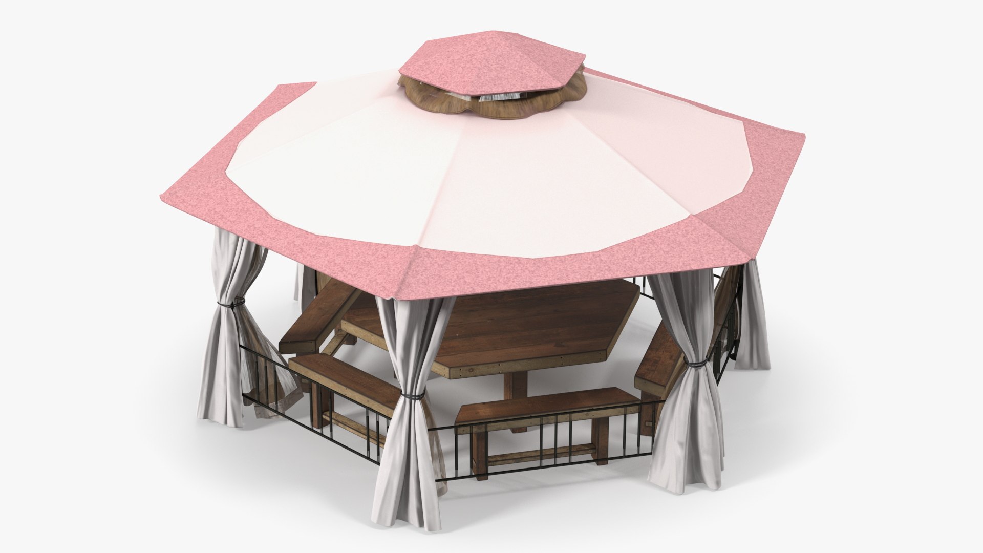 3D Garden Fabric Gazebo Model - TurboSquid 1997412