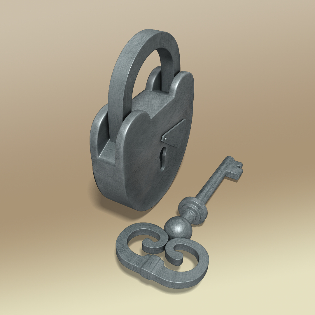 key lock 3d model