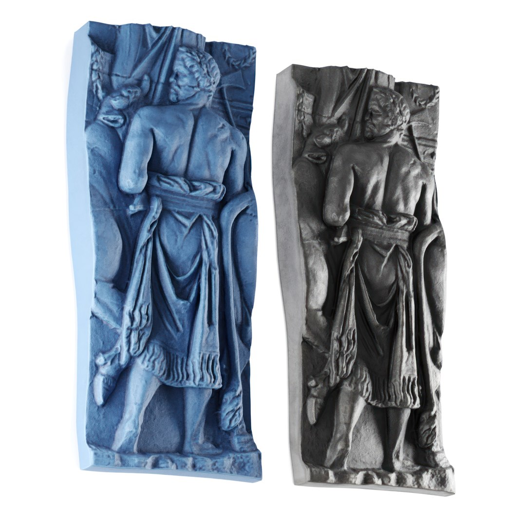 3D Model Classic Greek Man Relief - TurboSquid 2198370