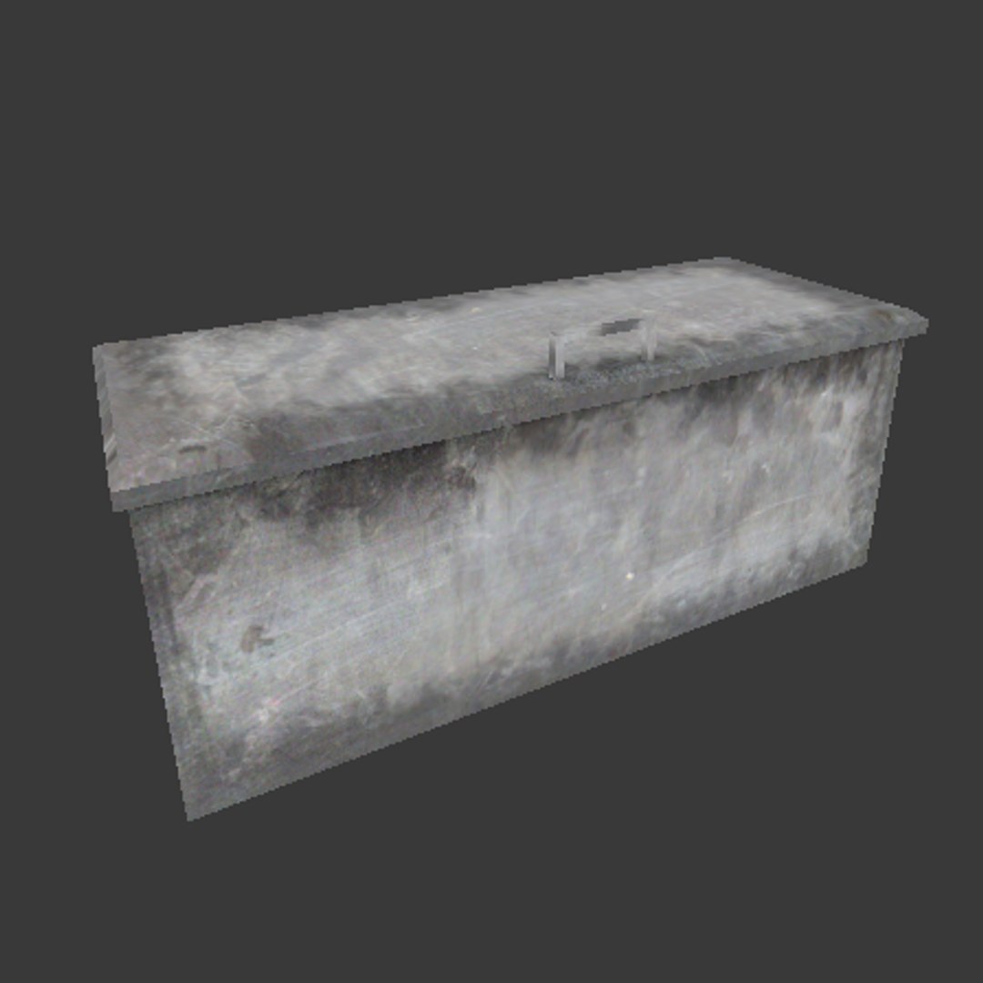 3d Metal Box Model