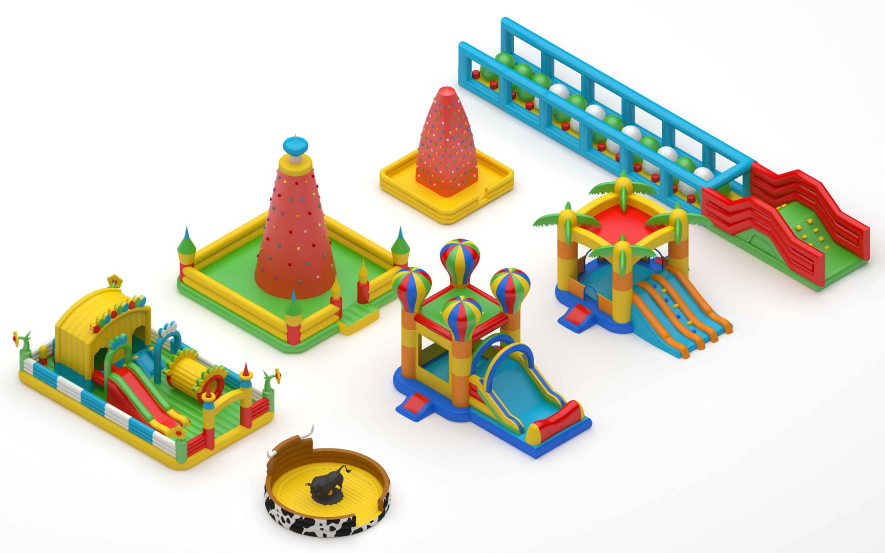 Inflatable Playgrounds 3D - TurboSquid 1835364
