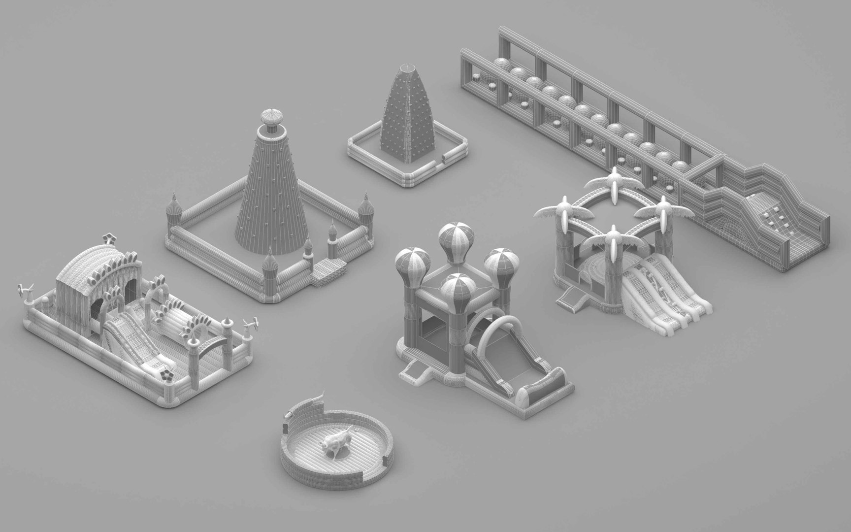 Inflatable Playgrounds 3D - TurboSquid 1835364