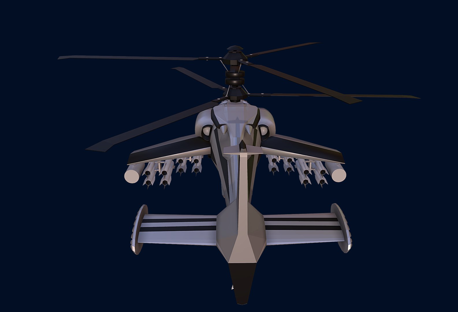 3D Model Combat Helicopter Military Games - TurboSquid 1227080