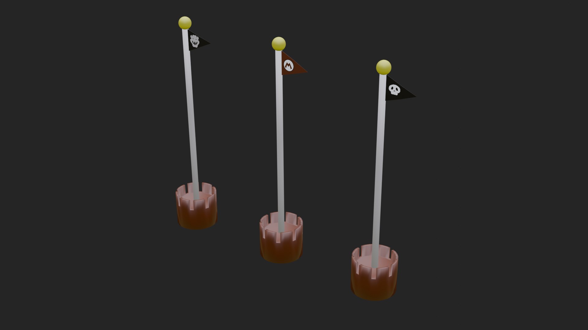 3D Mario Flag Model - TurboSquid 2238667