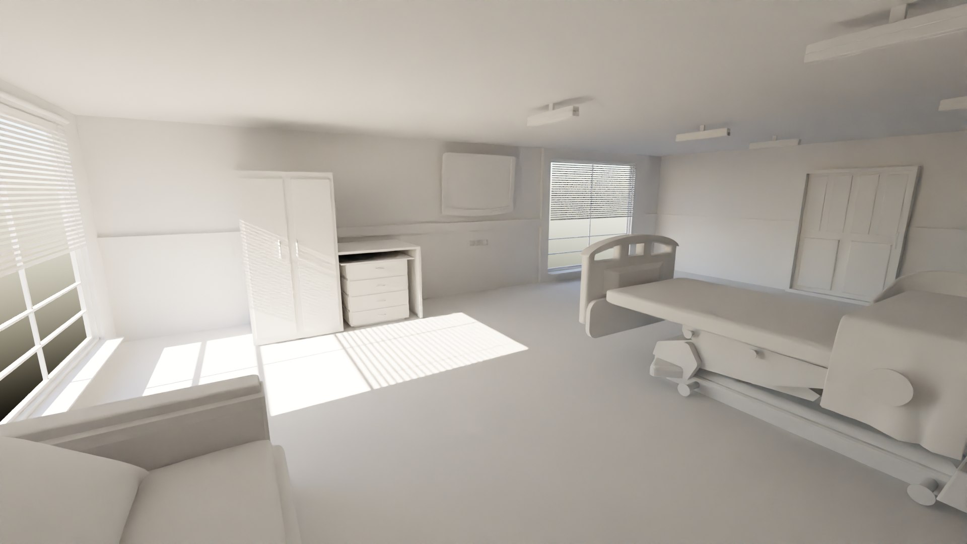 Hospital Room 3D - TurboSquid 2159570