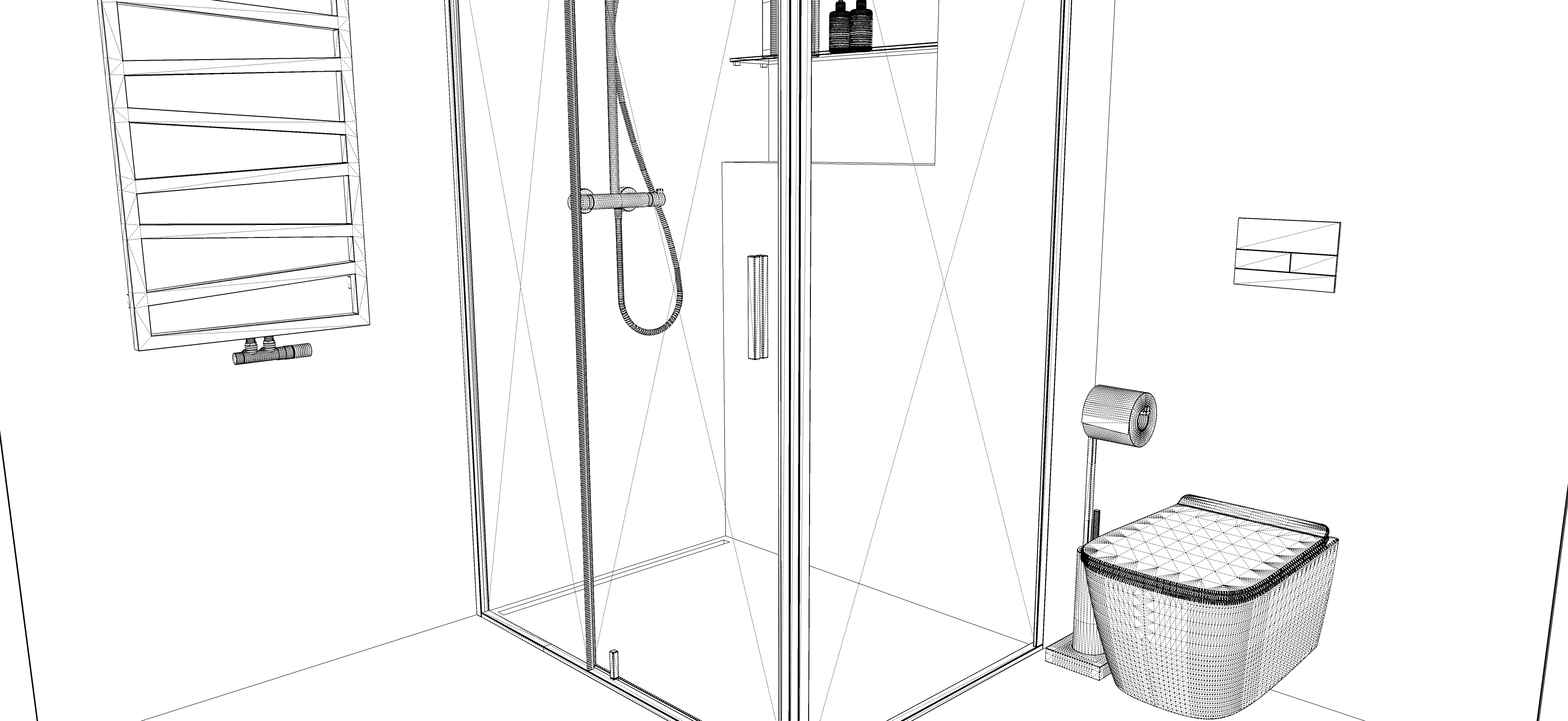 Free Simple shower room 3D - TurboSquid 1796599