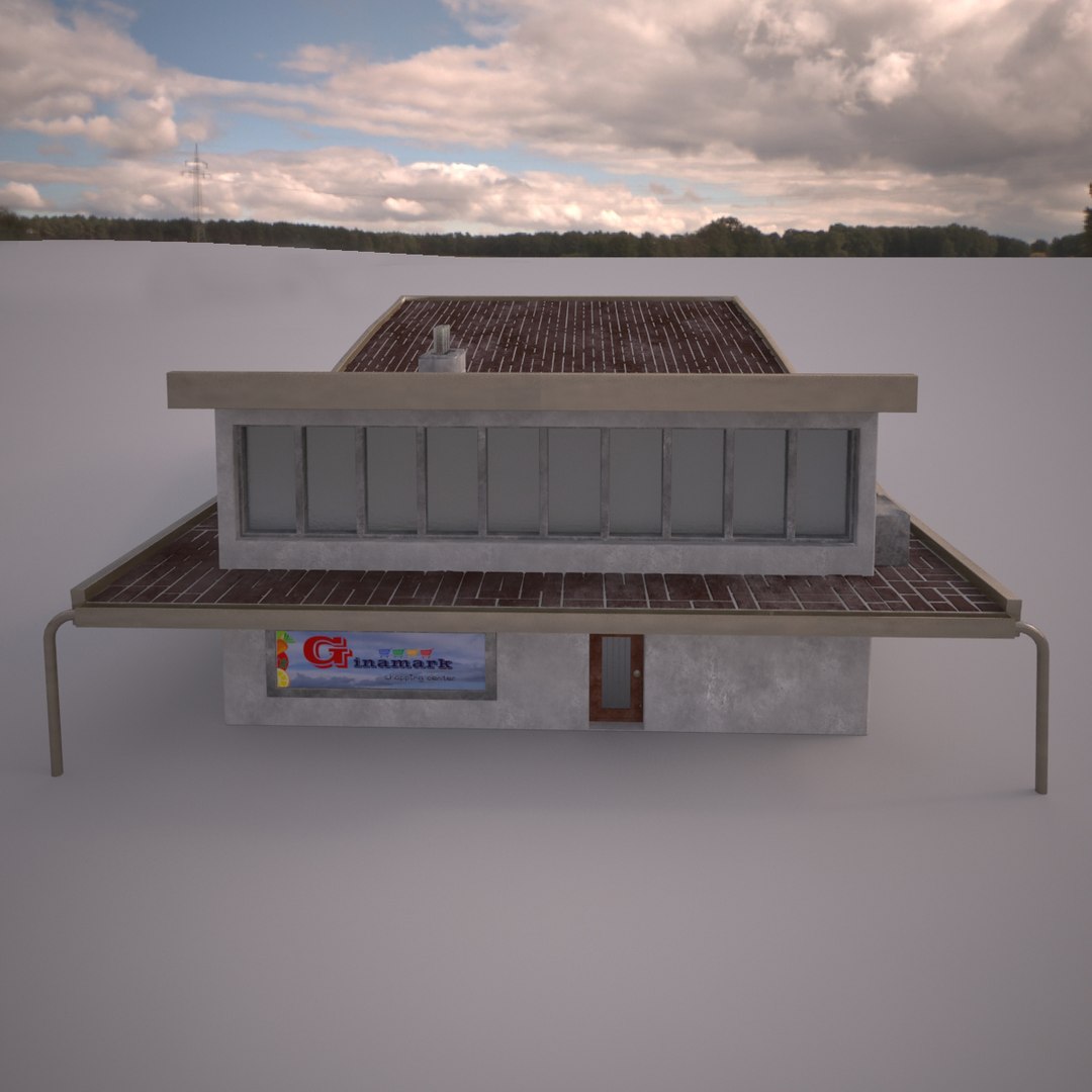 3d Model Modern Supermarket