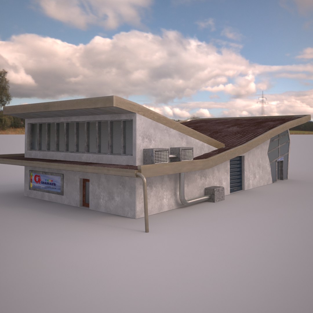 3d Model Modern Supermarket