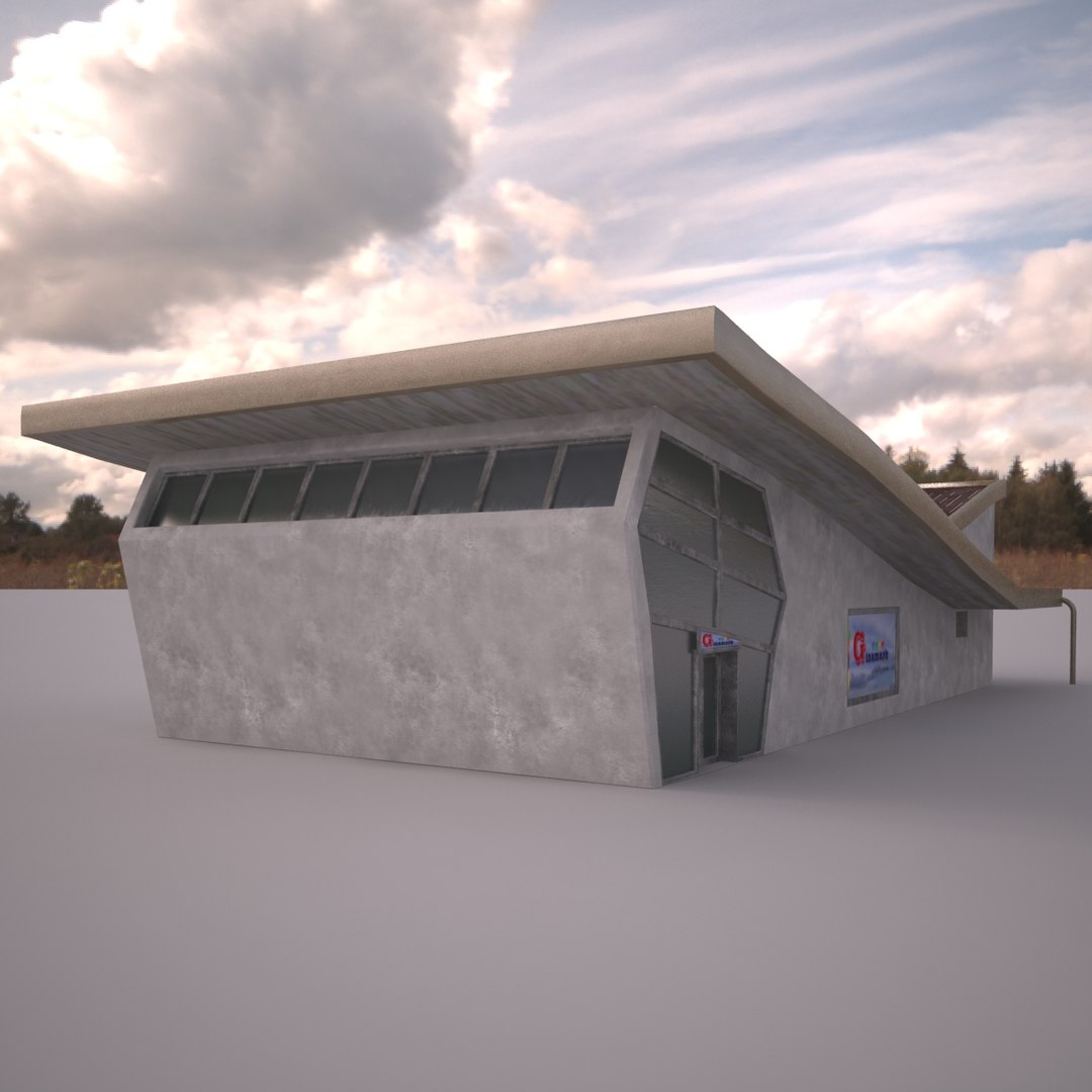 3d Model Modern Supermarket