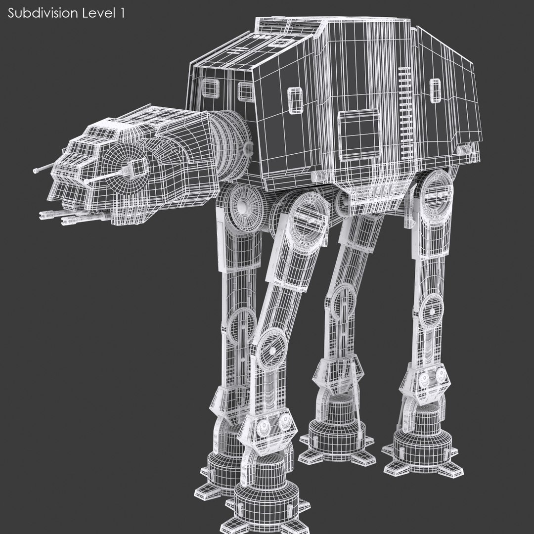 3d At-at Walker Model
