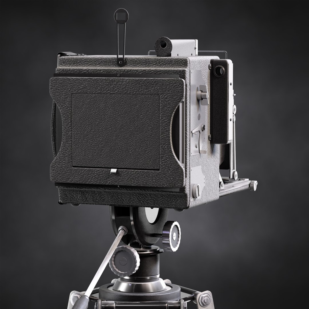 3d Model Realistic Vintage Camera Tripod