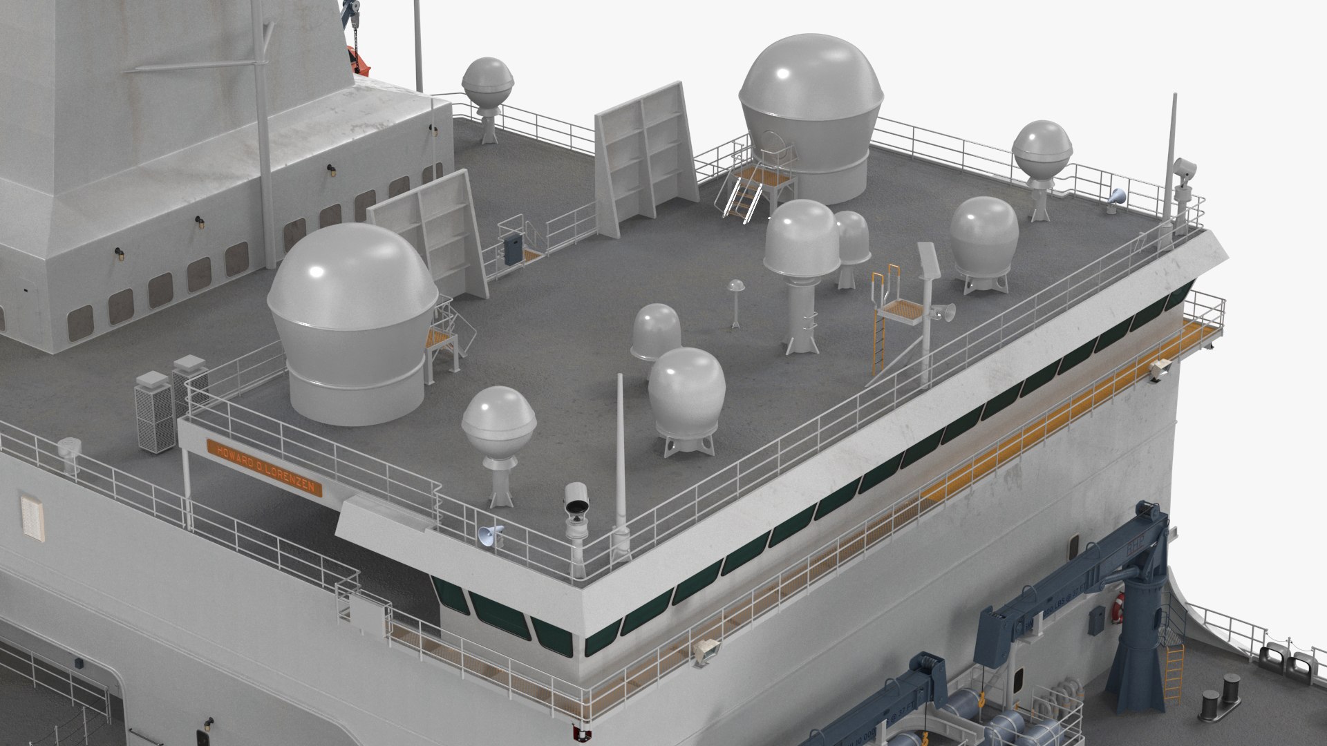 3D Model USNS Howard O Lorenzen Ship Rigged - TurboSquid 2146895