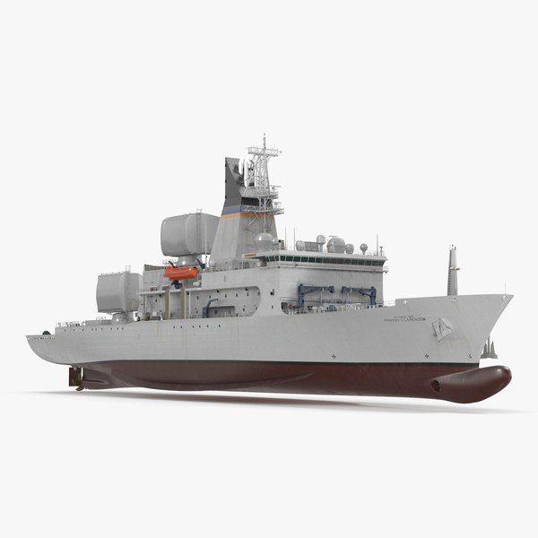 modelo 3d Barco USNS Howard O Lorenzen aparejado - TurboSquid 2146895