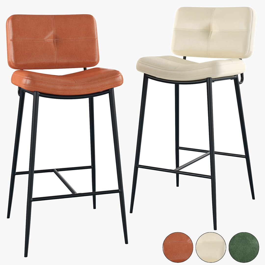 3D Bar Stool Armless - TurboSquid 2071235