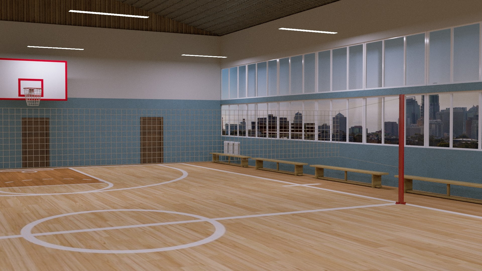 3D Model School Gymnasium Ussr - TurboSquid 1837655