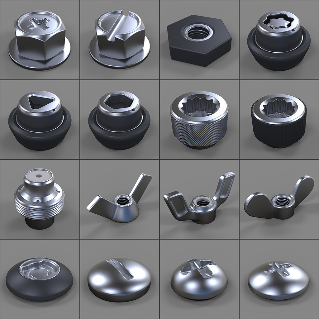 canisters bolts knobs cables max