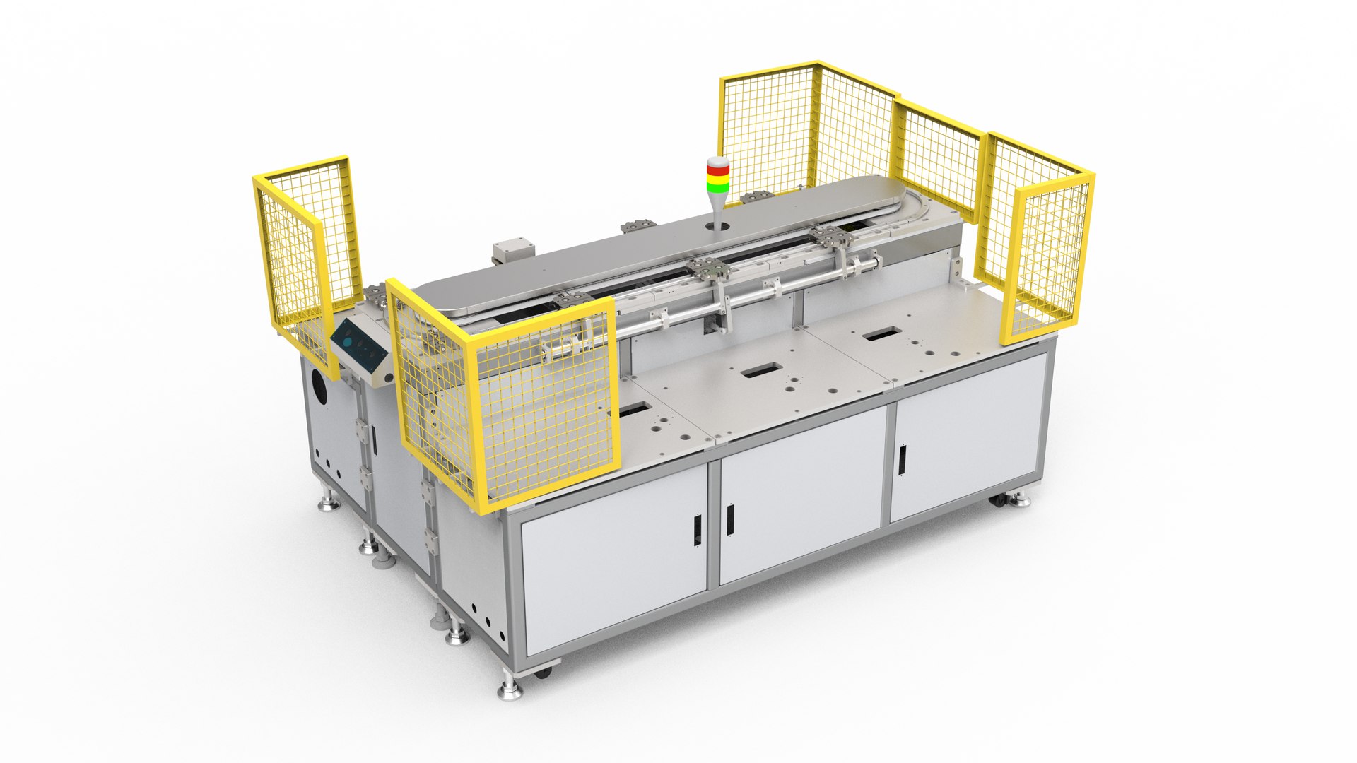 3D Automatic Peeling And Labeling Assembly Cycle Line Model ...