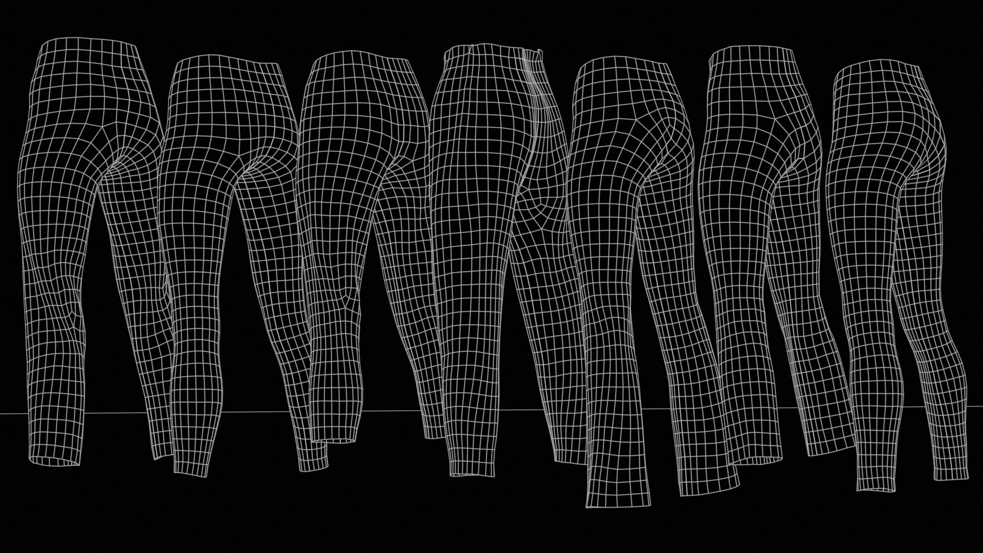 7 Realistic Pants Pack 4 3D Model - TurboSquid 2406544