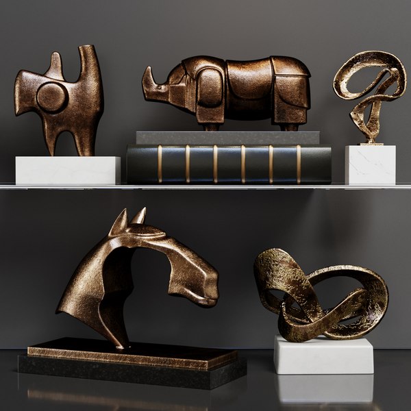 3D модель Набор декора 60 - TurboSquid 1484320