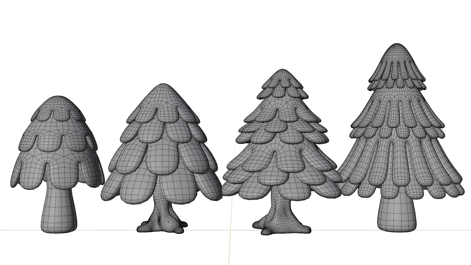 3D Cute Cartoon Tree Game Asset Collection 3D - TurboSquid 2318882