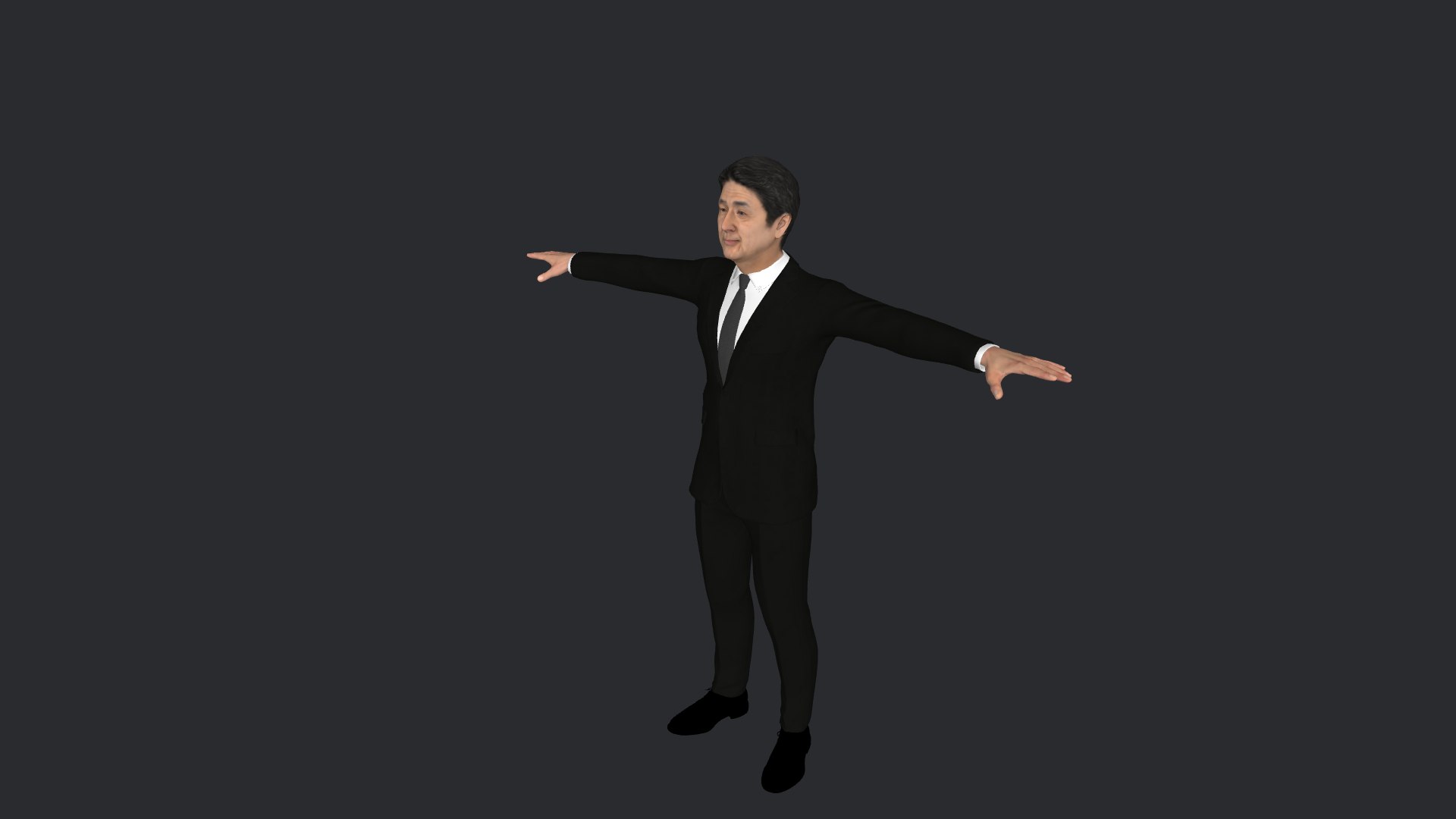 Shinzo Abe Hyper Realistic Full Body Fully Rigged 3D Character 3D model ...